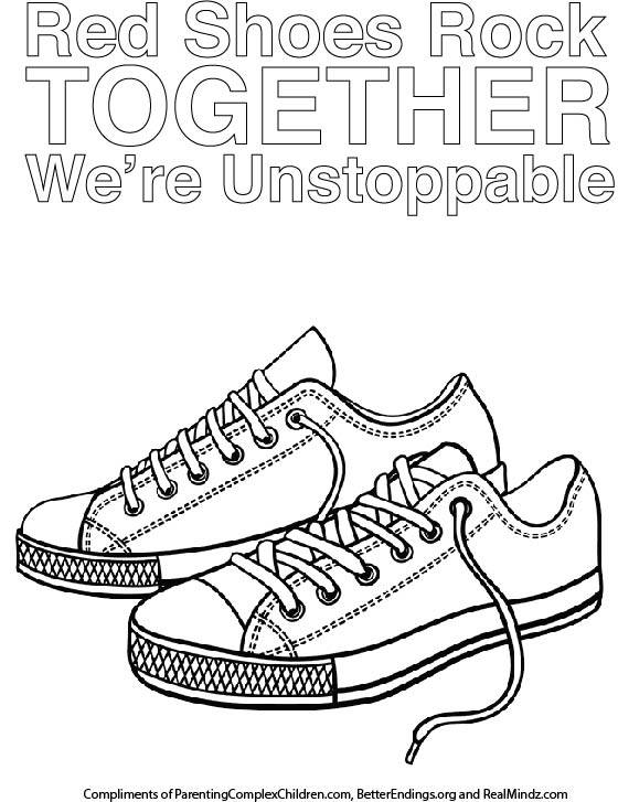 Coloring Sheets – Red Shoes Rock