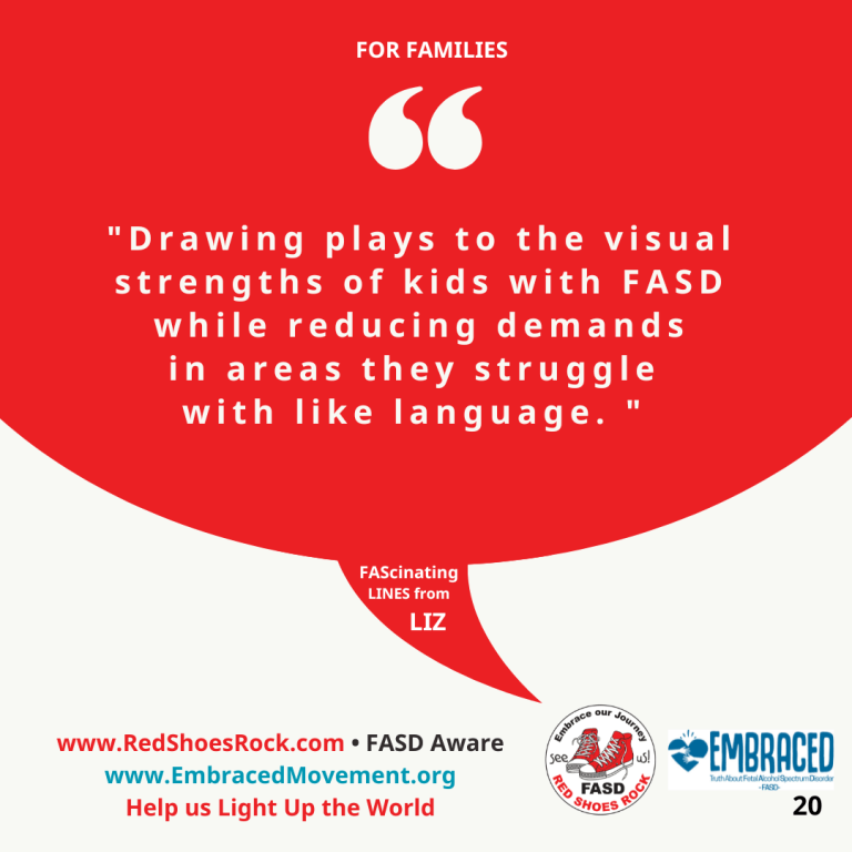 Why Drawing Can Help Persons with FASD – Red Shoes Rock
