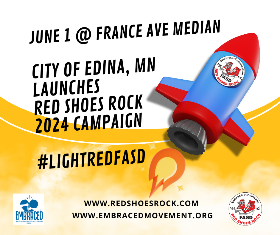 EDINA, MN FRANCE AVE to Launch #LightRedFASD Campaign – Red Shoes Rock